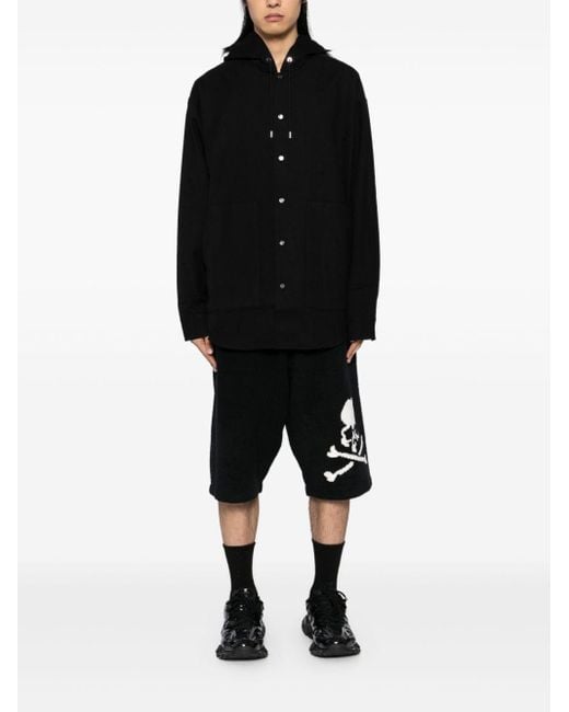 Mastermind Japan Logo Embroidery Hooded Jacket in Black for Men | Lyst