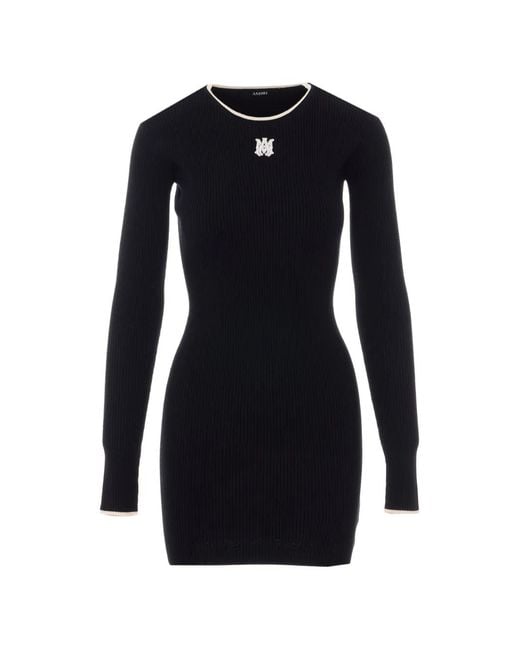 Amiri Embroidered-Logo Mini Dress in Blue | Lyst UK