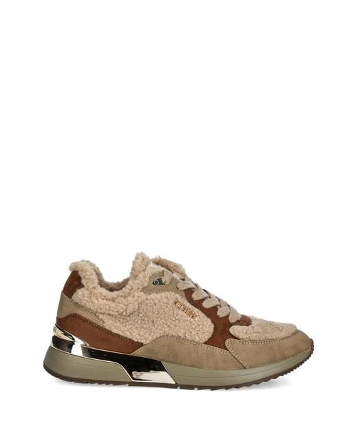 Guess Textured Sneakers in Natural | Lyst Canada