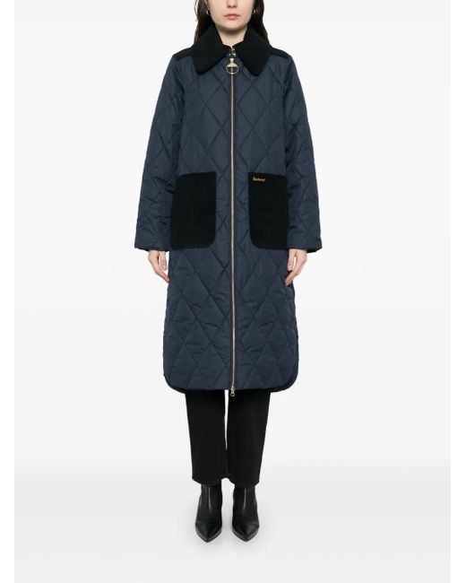 Barbour Malton Coat in Blue | Lyst