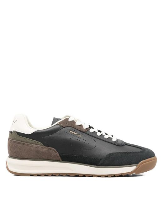 Replay Lace-Up Low-Top Sneakers in Grey for Men | Lyst UK