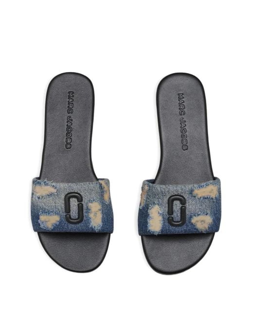 Marc Jacobs The Rip Snapshot Slides in Blue | Lyst