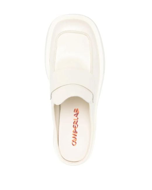 CAMPERLAB Mil 1978 Backless Loafers in White | Lyst UK