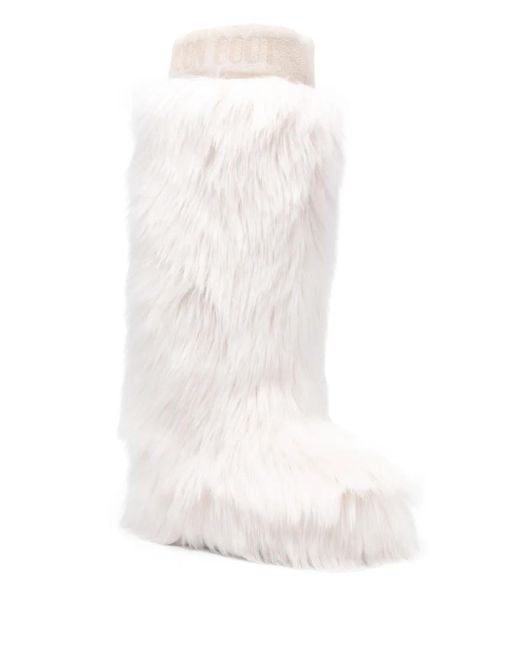 Moon Boot Icon Yeti Boots in White | Lyst
