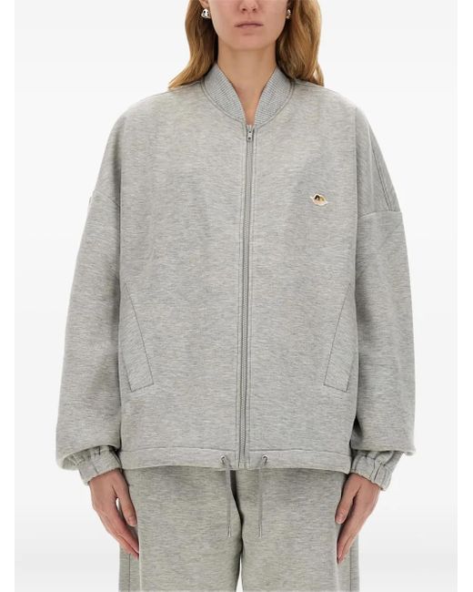 Fiorucci Zip-Up Bomber Jacket in Grey | Lyst UK