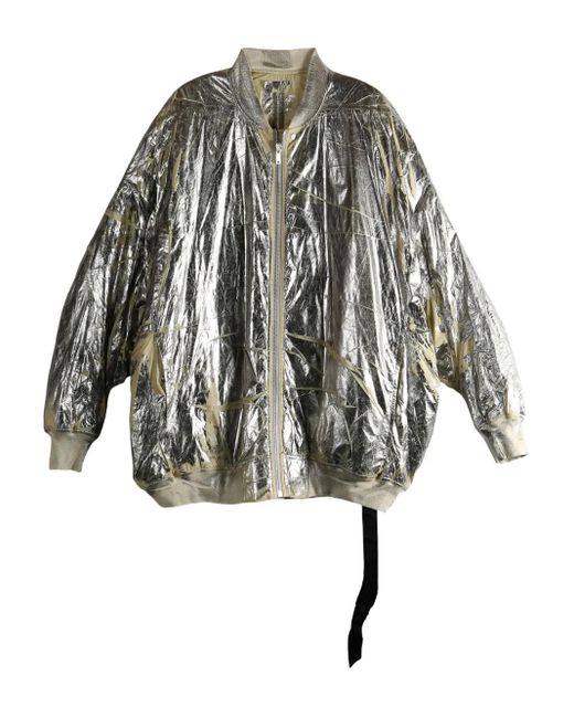 Rick Owens Peter Bomber Jacket in Metallic for Men | Lyst UK