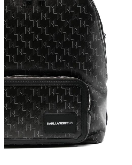 KARL LAGERFELD Voyage Backpack in Black | Lyst