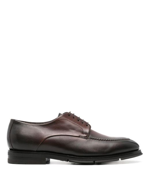 Santoni Gradient-Effect Derby Shoes in Brown for Men | Lyst