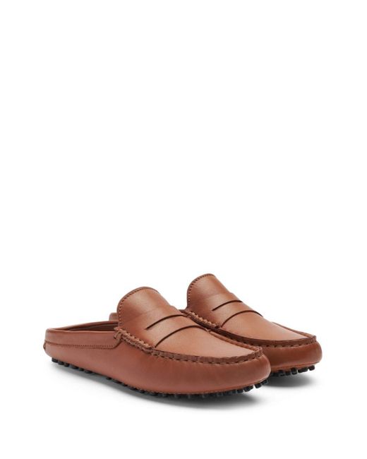 SCAROSSO Camilla Mules in Brown | Lyst