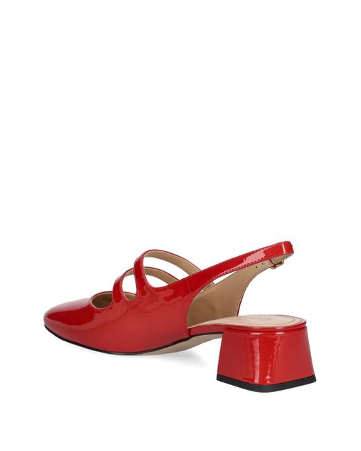 COACH 40Mm Winley Slingback Pumps in Red | Lyst