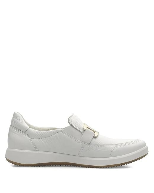 Ara Slip-On Loafers in White | Lyst UK