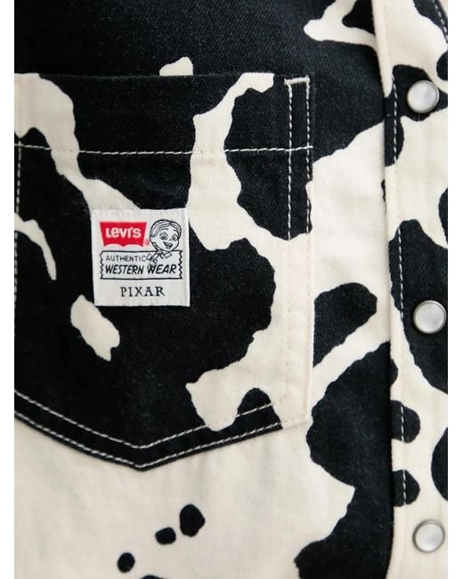 Levi's X Toy Story Cow-Print Western Shirt in Blue | Lyst UK