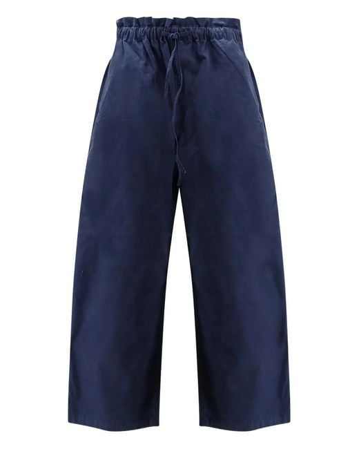 Polo Ralph Lauren Drawstring-Waist Palazzo Pants in Blue | Lyst UK