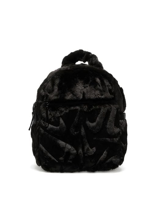 Nike Futura Faux-Fur Backpack in Black | Lyst