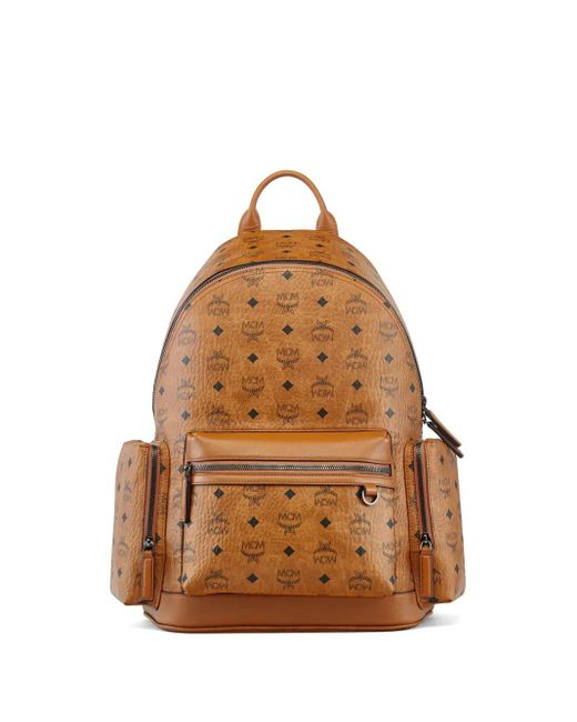 MCM Medium Stark Backpack in Brown for Men | Lyst
