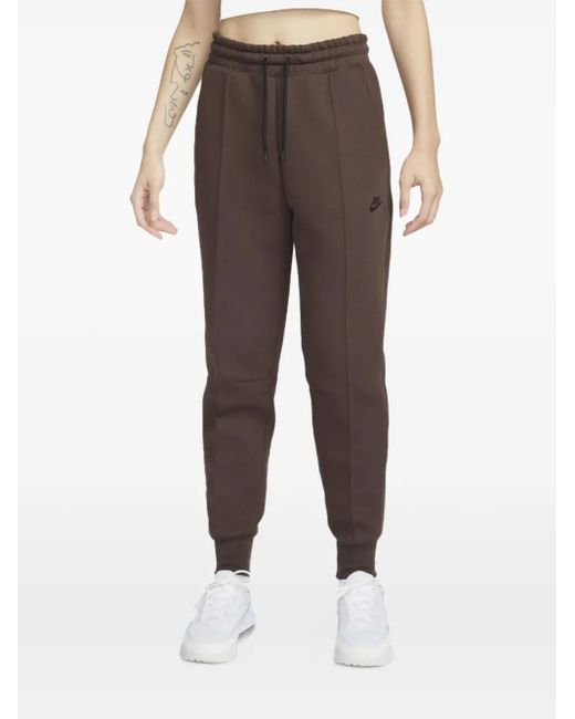 Nike Sportswear Tech Fleece Track Pants in Brown | Lyst