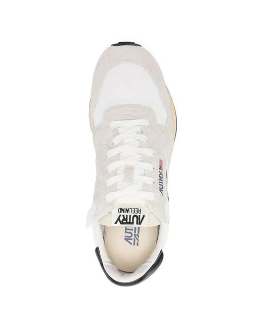 Autry Reelwind Suede Sneakers in White for Men | Lyst UK