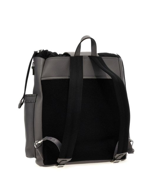 Fendi Large Strike Backpack in Black for Men | Lyst