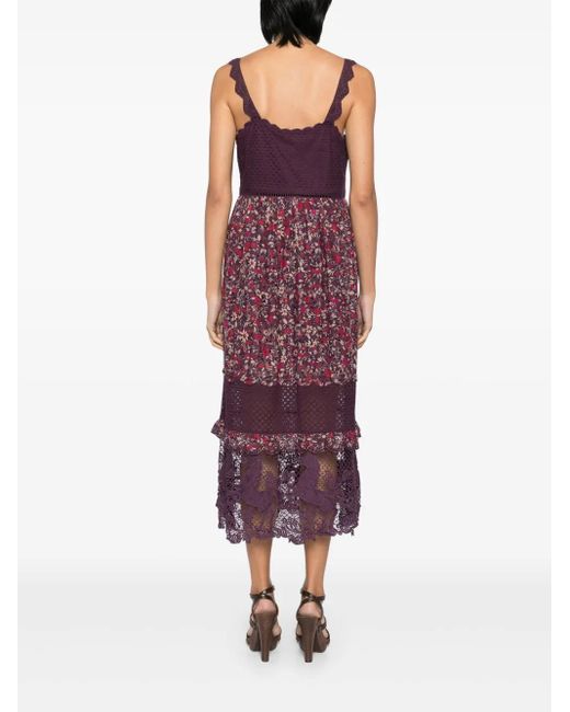 FARM Rio Chelsea Garden Embroidered Dress in Purple | Lyst