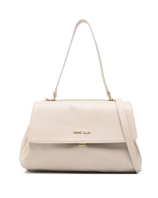 Marc Ellis Small Jenda Flap Shoulder Bag in Natural | Lyst UK