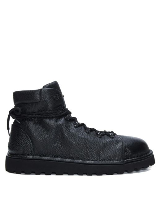 Marsèll Pebble-Grain Leather Boots in Black for Men | Lyst UK