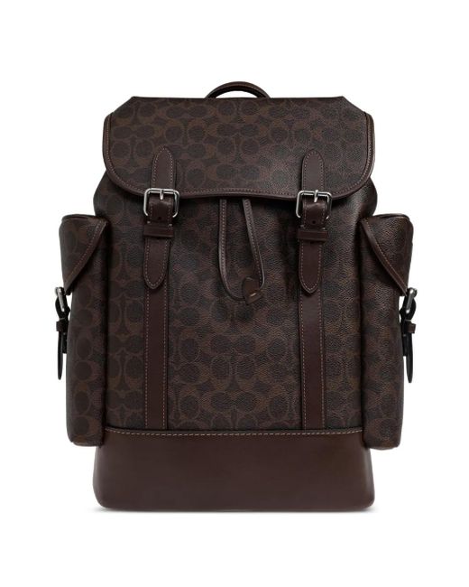 COACH Hitch Signature Backpack in Black for Men | Lyst