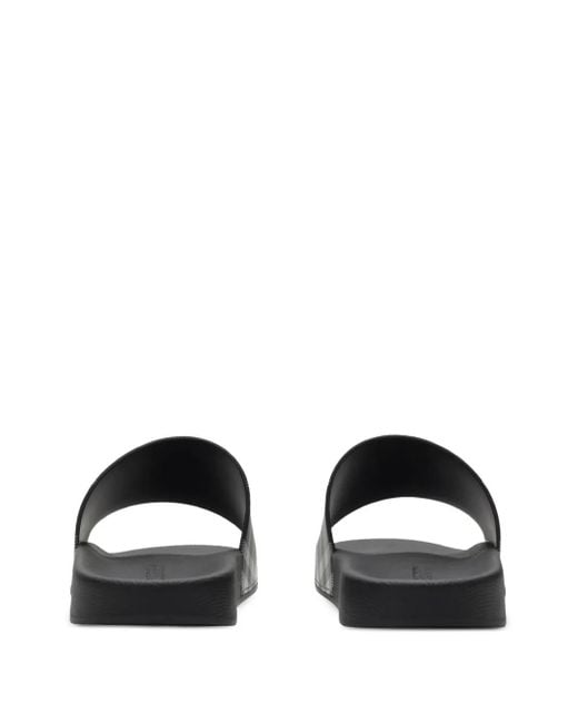 Burberry Checkered Slides in White for Men | Lyst