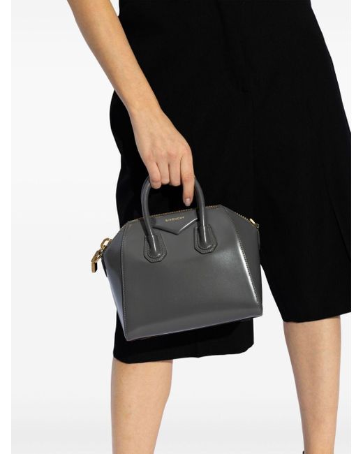 Givenchy Mini Antigona Cube Tote Bag in Black | Lyst