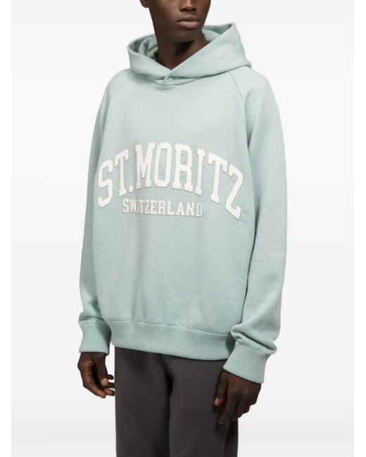 Bally St Moritz Cashmere Hoodie in Blue | Lyst UK