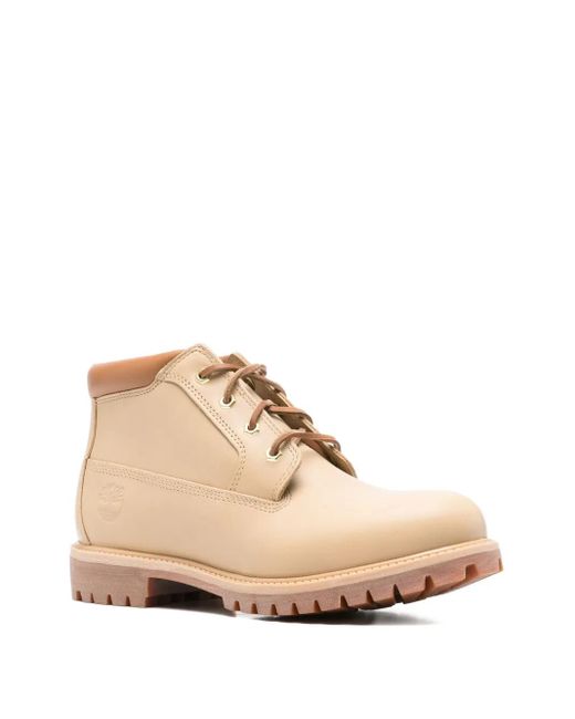 Timberland Lace-Up Leather Boots in Natural for Men | Lyst