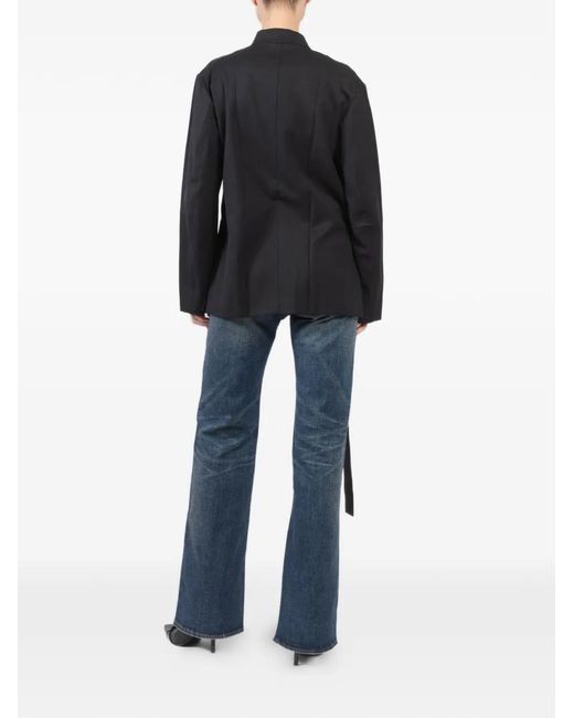 Setchu Origami Belted Jacket in Black | Lyst UK