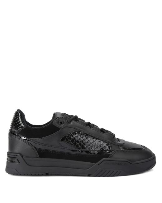 Kurt Geiger Kingsland Lizard Embossed Sneakers in Black for Men | Lyst UK