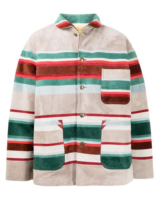 Seven By Seven Colour-Block Button-Down Jacket in Gray for Men | Lyst