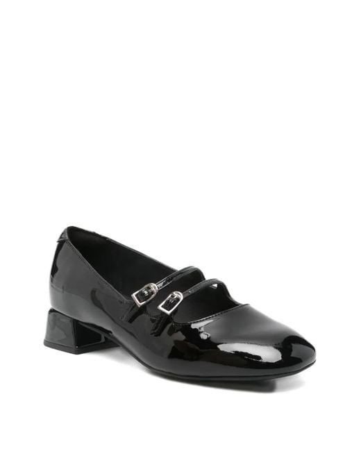 Clarks 30Mm Daiss Patent-Leather Buckled Pumps in Black | Lyst