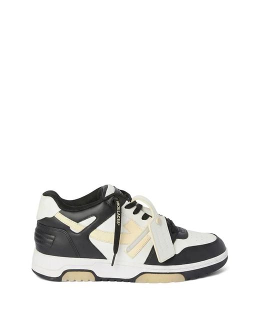 Off-White c/o Virgil Abloh Lace-Up Heel Counter Sneakers in White for ...