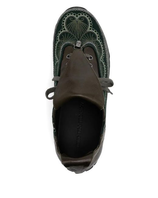Kiko Kostadinov Embroidered Lace-Up Shoes in Black for Men | Lyst