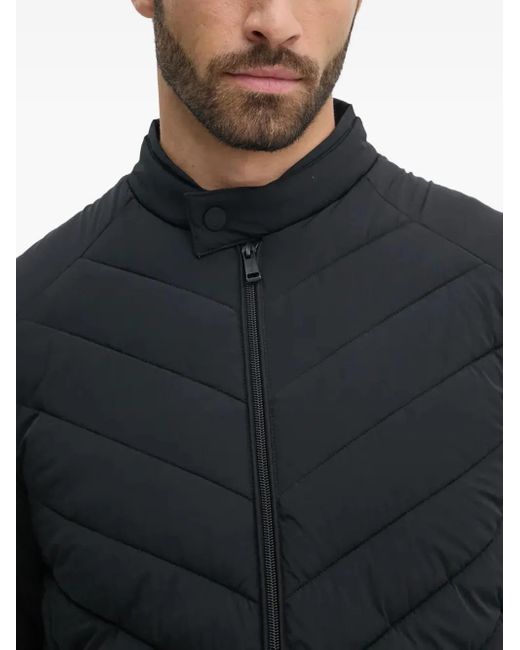 Guess Chevron-Quilted Padded Jacket in Grey for Men | Lyst UK