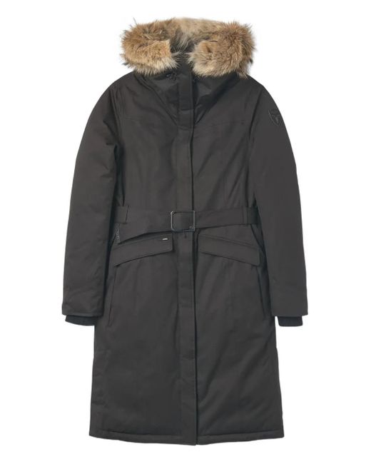 Nobis Belted Parka in Gray | Lyst