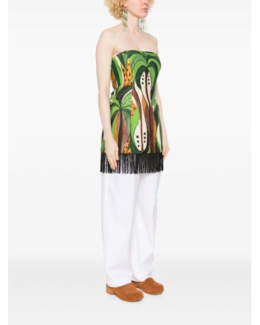 FARM Rio Coconut Tree Flow Top in Green | Lyst