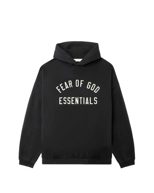 Fear Of God Logo Hoodie in Black for Men | Lyst UK