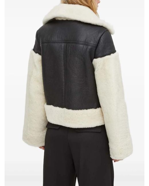 Herskind Shearling Panelled Jacket in Black | Lyst UK