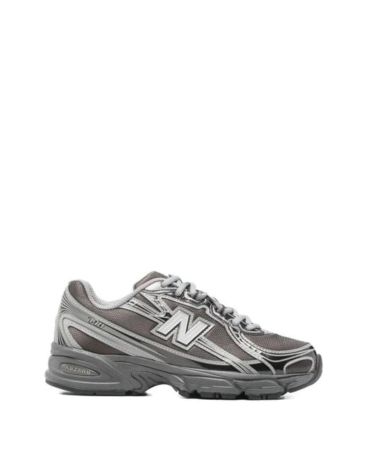 New Balance 740 Logo Sneakers in Grey | Lyst UK