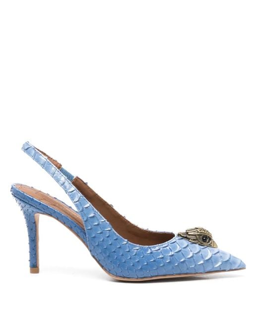 Kurt Geiger 80Mm Belgravia Pumps in Blue | Lyst