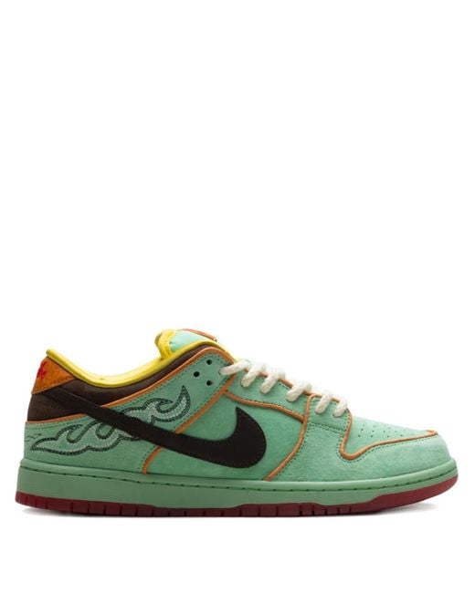 Nike X Bhm Dunk Low "Rodeo Tourmaline' Sneakers in Green for Men | Lyst