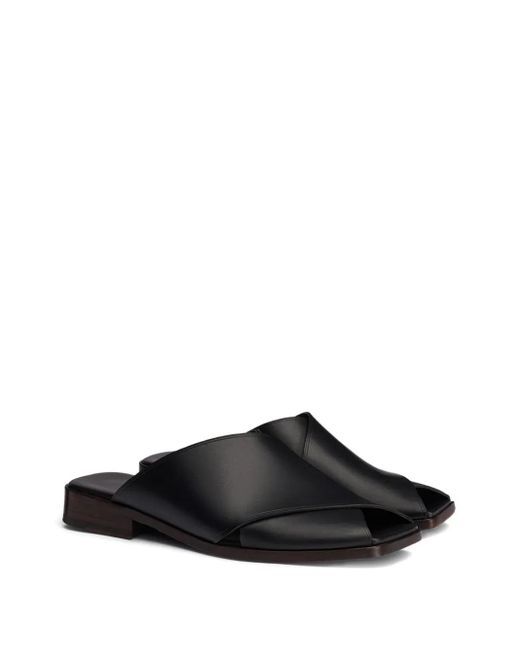Lemaire Cross Slides in Black for Men | Lyst