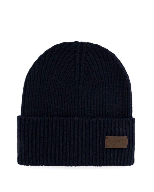 メンズ Hackett アップリケ ビーニー ブルー | Lyst