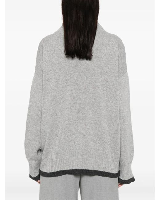 Neera High-Neck Sweater in Grey | Lyst UK