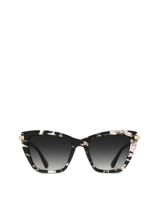Furla Abstract-Pattern Cat-Eye Sunglasses in Black | Lyst UK