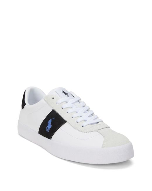 Polo Ralph Lauren Leather Trainers in White for Men | Lyst
