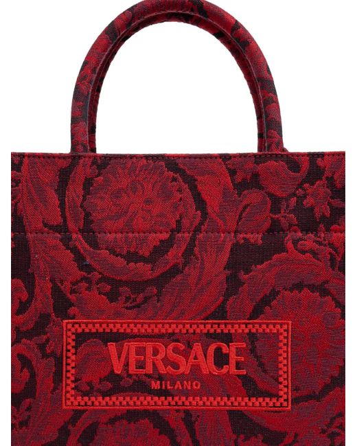 Versace Medium Barocco Athena Bag in Red | Lyst